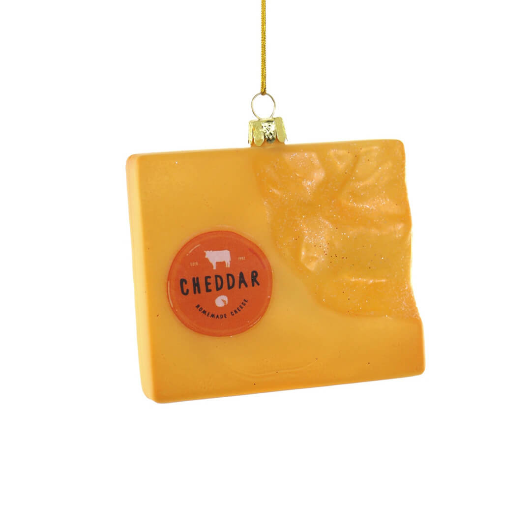 Aged Cheddar Ornament 3.25" | THE HOLIDAY HOUSE