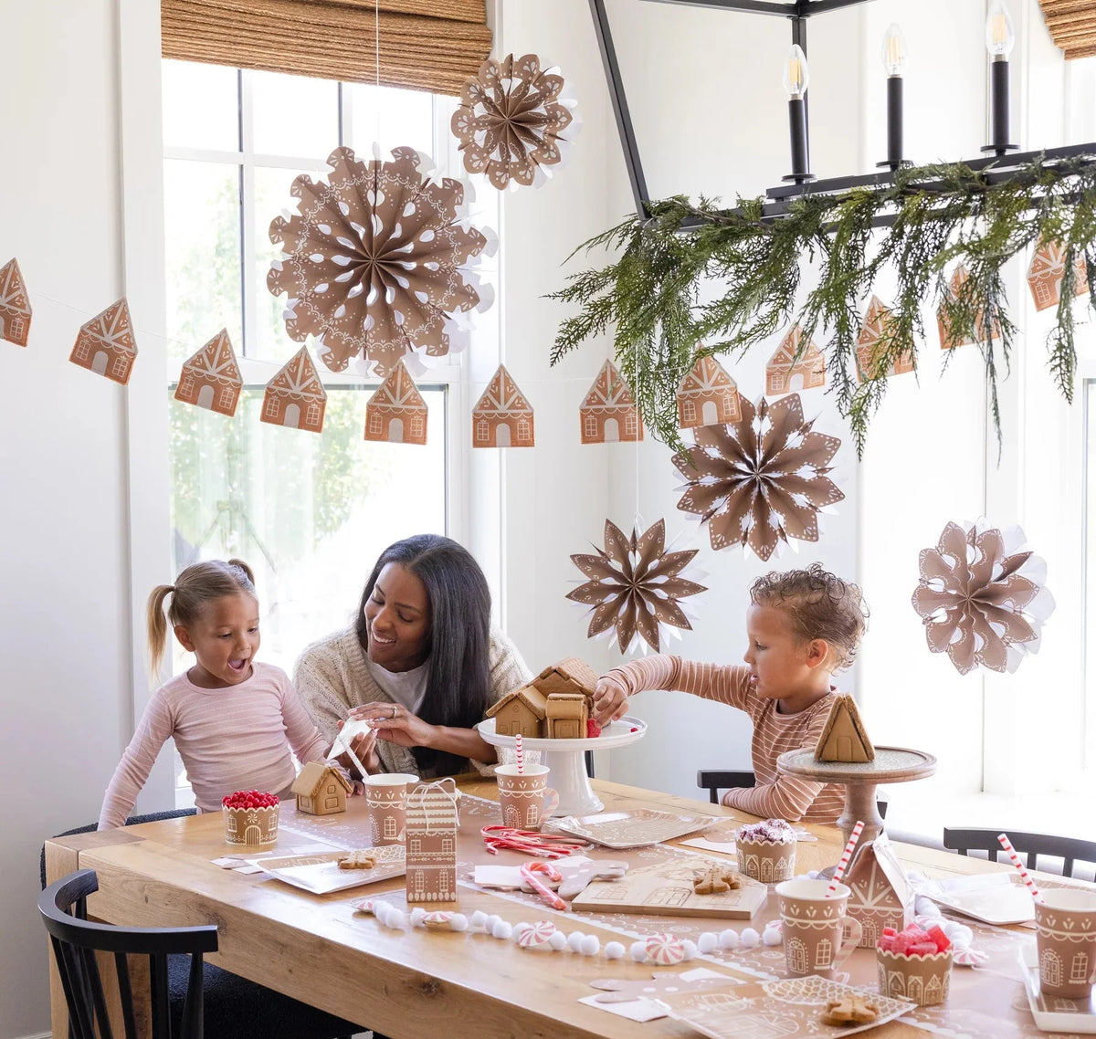 Gingerbread Decorative Holiday Fans | THE HOLIDAY HOUSE