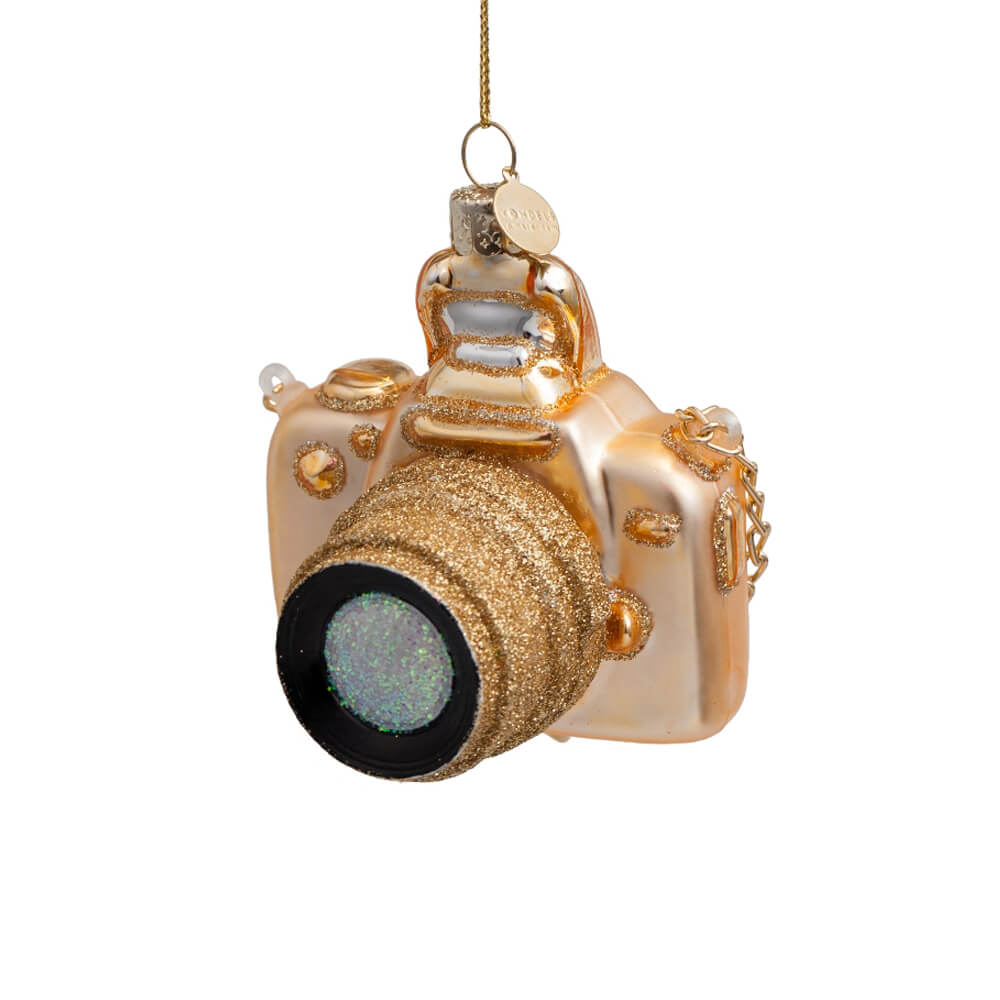 Gold Camera Ornament | THE HOLIDAY HOUSE
