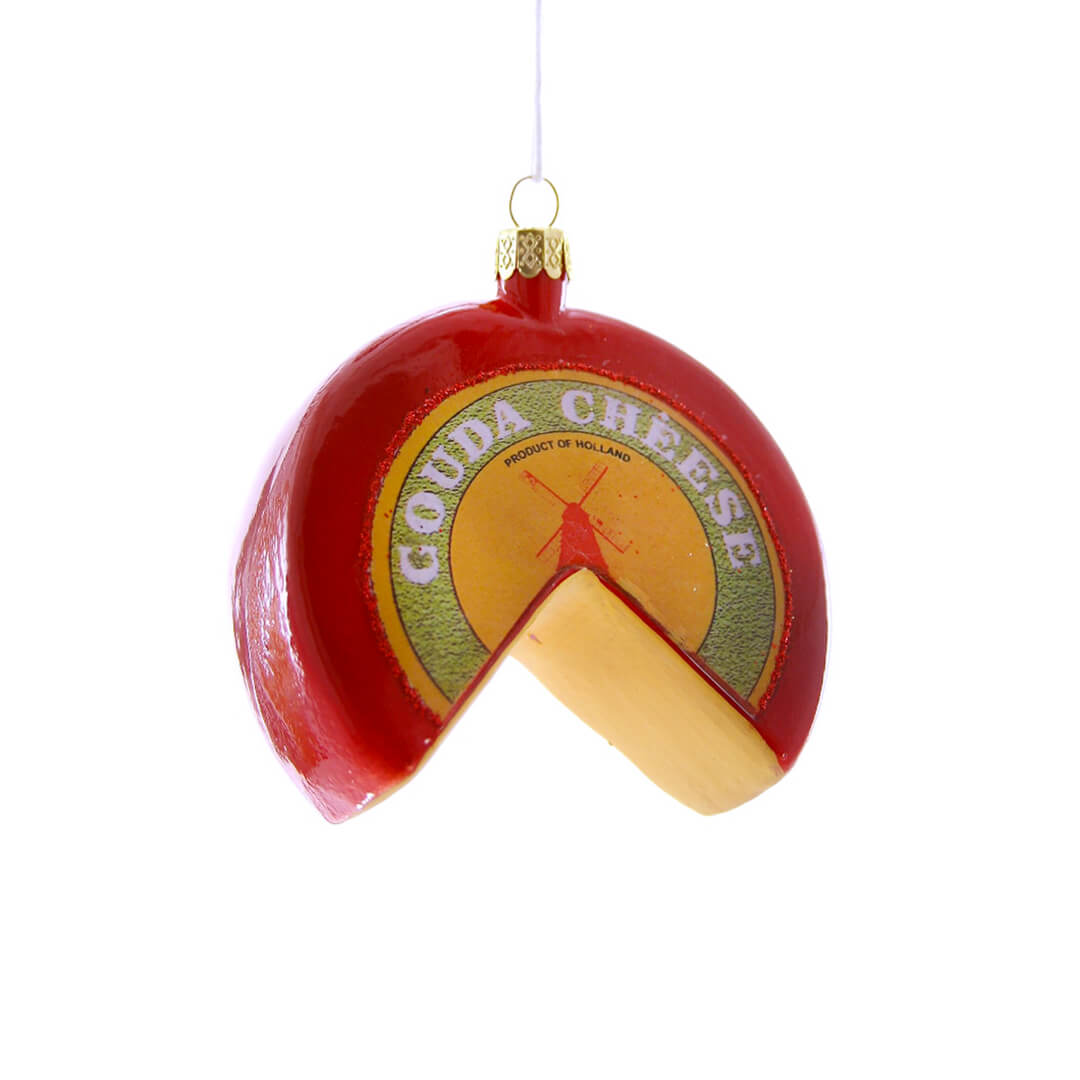 Gouda Cheese Wheel Ornament 3.25" | THE HOLIDAY HOUSE