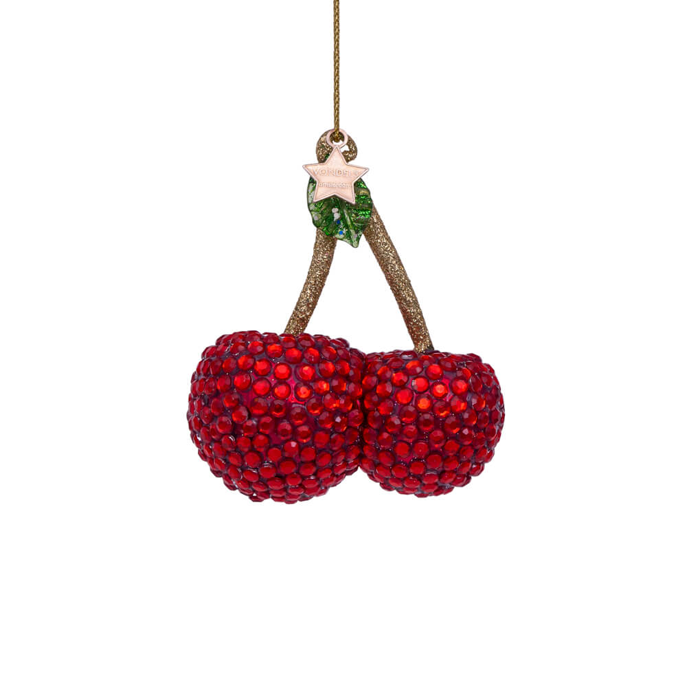 Jeweled Red Cherry Ornament | THE HOLIDAY HOUSE
