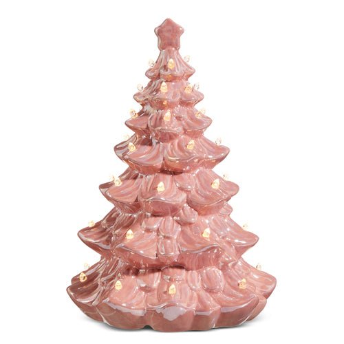 Lighted Pink Vintage Tree 13" | THE HOLIDAY HOUSE