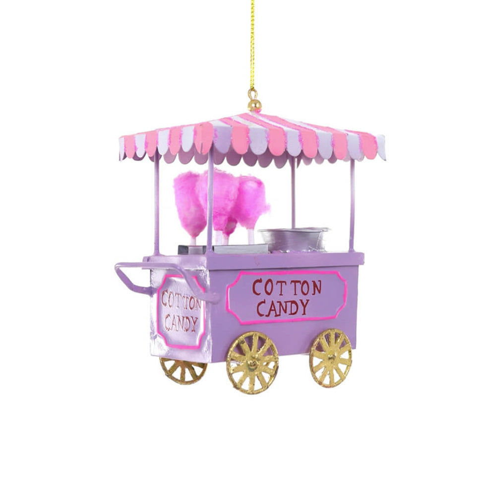 Pink Cotton Candy Cart Ornament 5" | THE HOLIDAY HOUSE