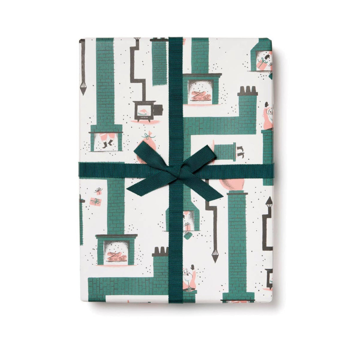 Santa Chimney Holiday Wrapping Paper Sheets (Roll of 3) – THE HOLIDAY HOUSE