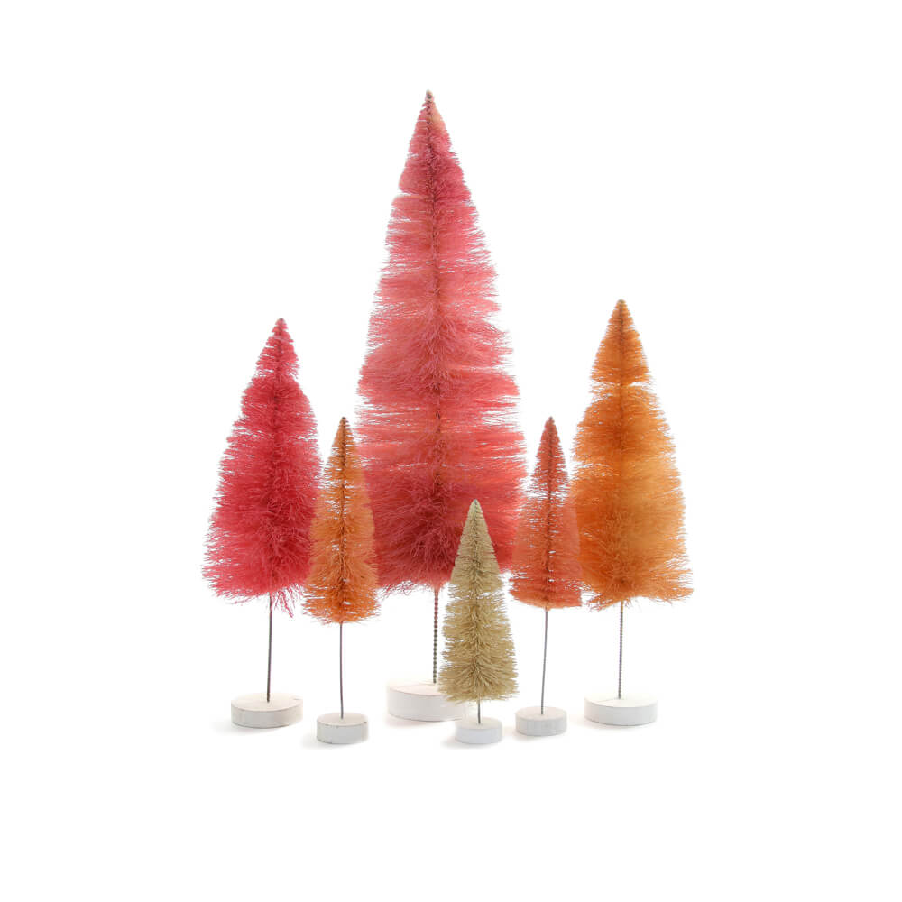 Pink Rainbow Trees (Set of 6) | THE HOLIDAY HOUSE
